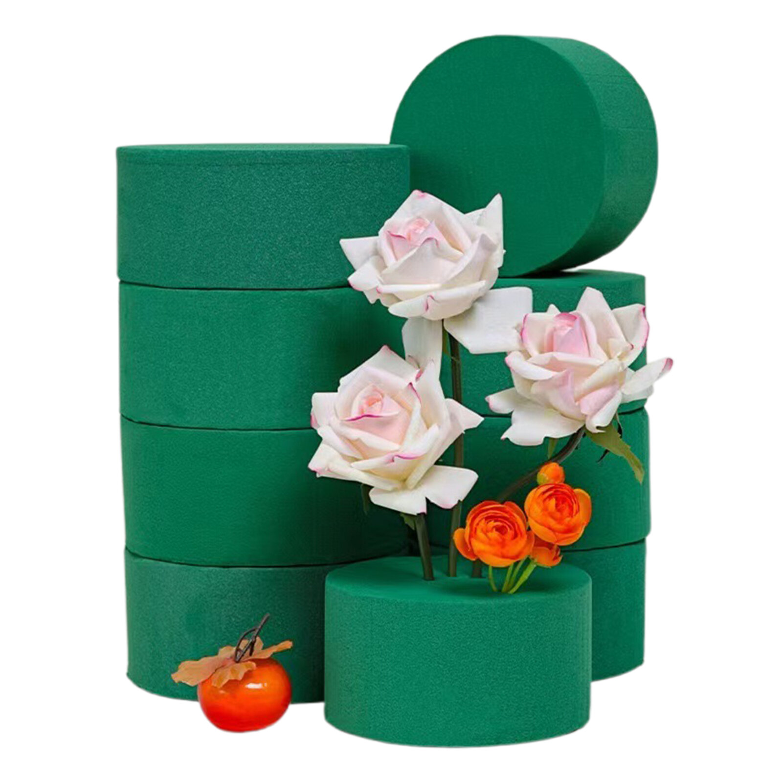 Круглая флористическая губка для букетов, впитывающая воду основа для живых и искусственных цветов, свадебный и домашний декор, DIY композиции