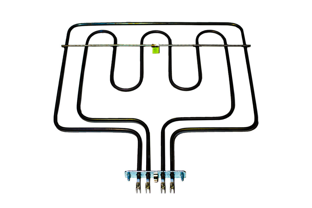 Тэн верхний духовки плиты Ardo, мощность 700+1800W, 365х355 мм, ширина пластина 99 мм.