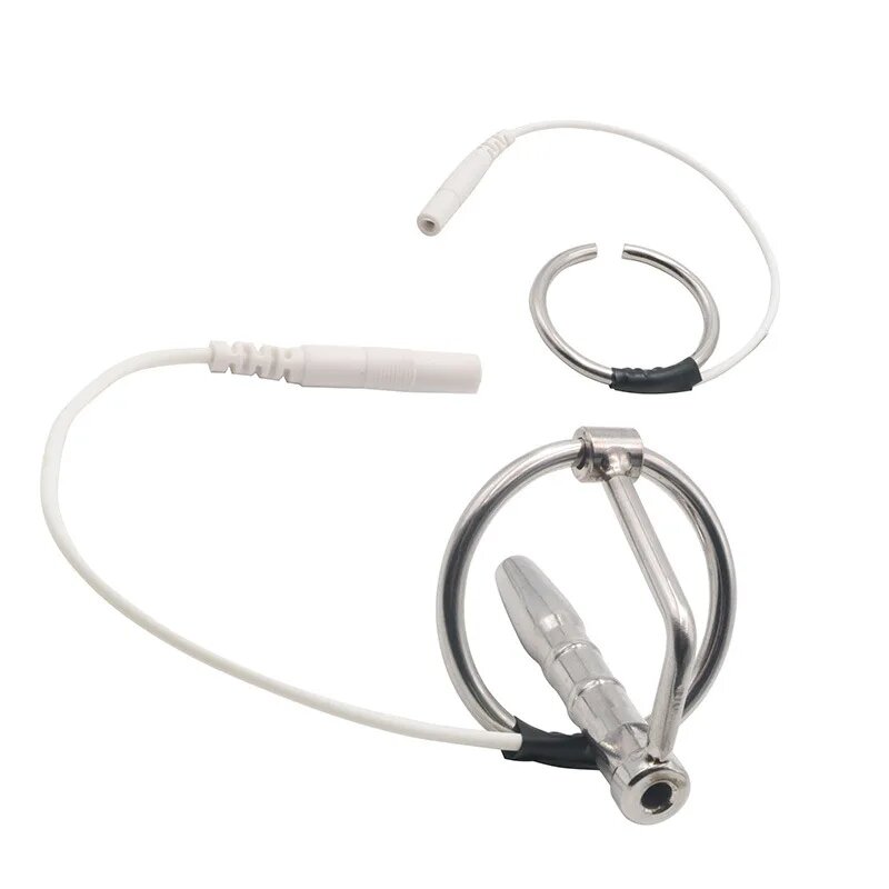 Кольцо для пениса с электрошоком для БДСМ кольцо для пениса уретральный катетер звуковые Кольца A025