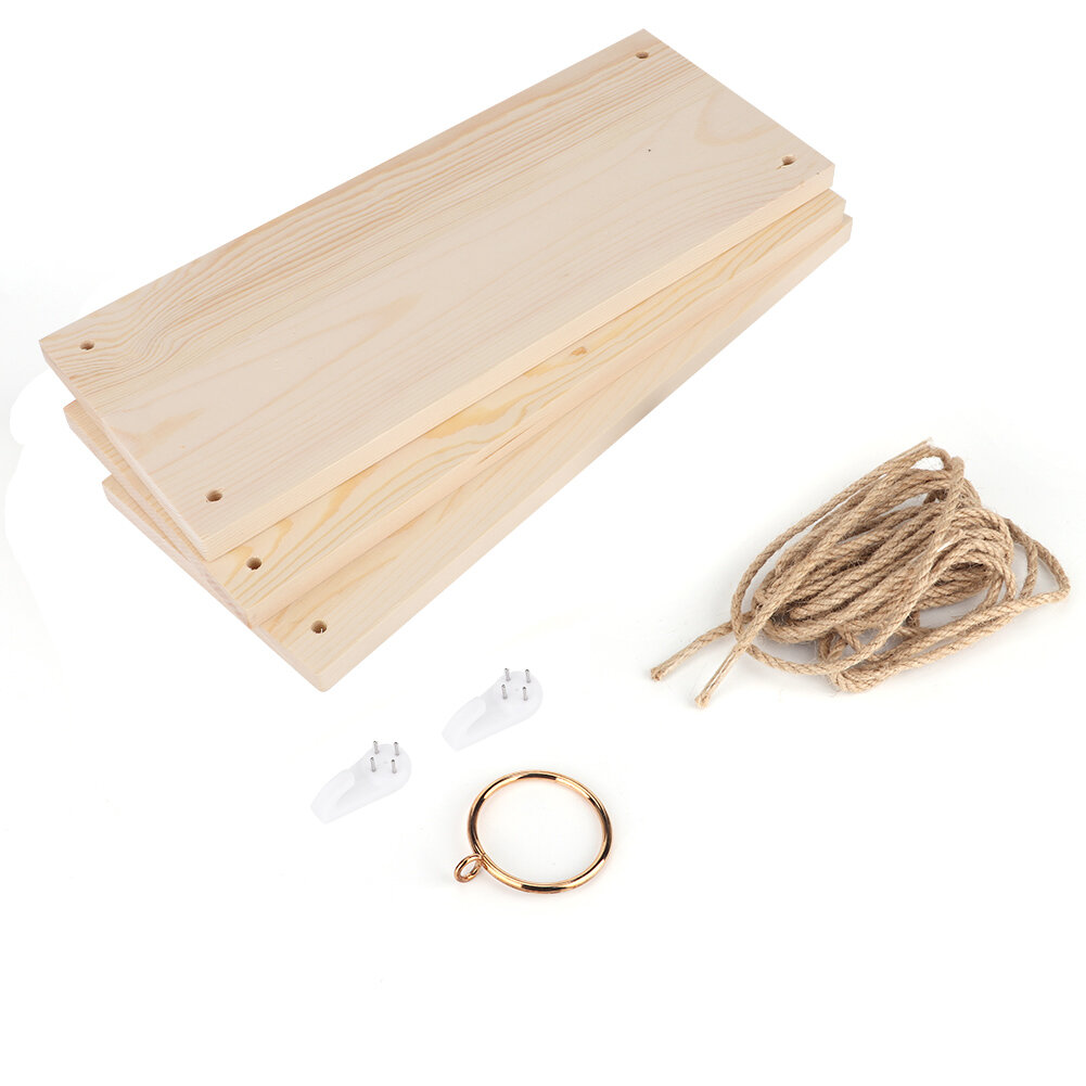 Деревянная настенная веревка висящая полка цветочные полки