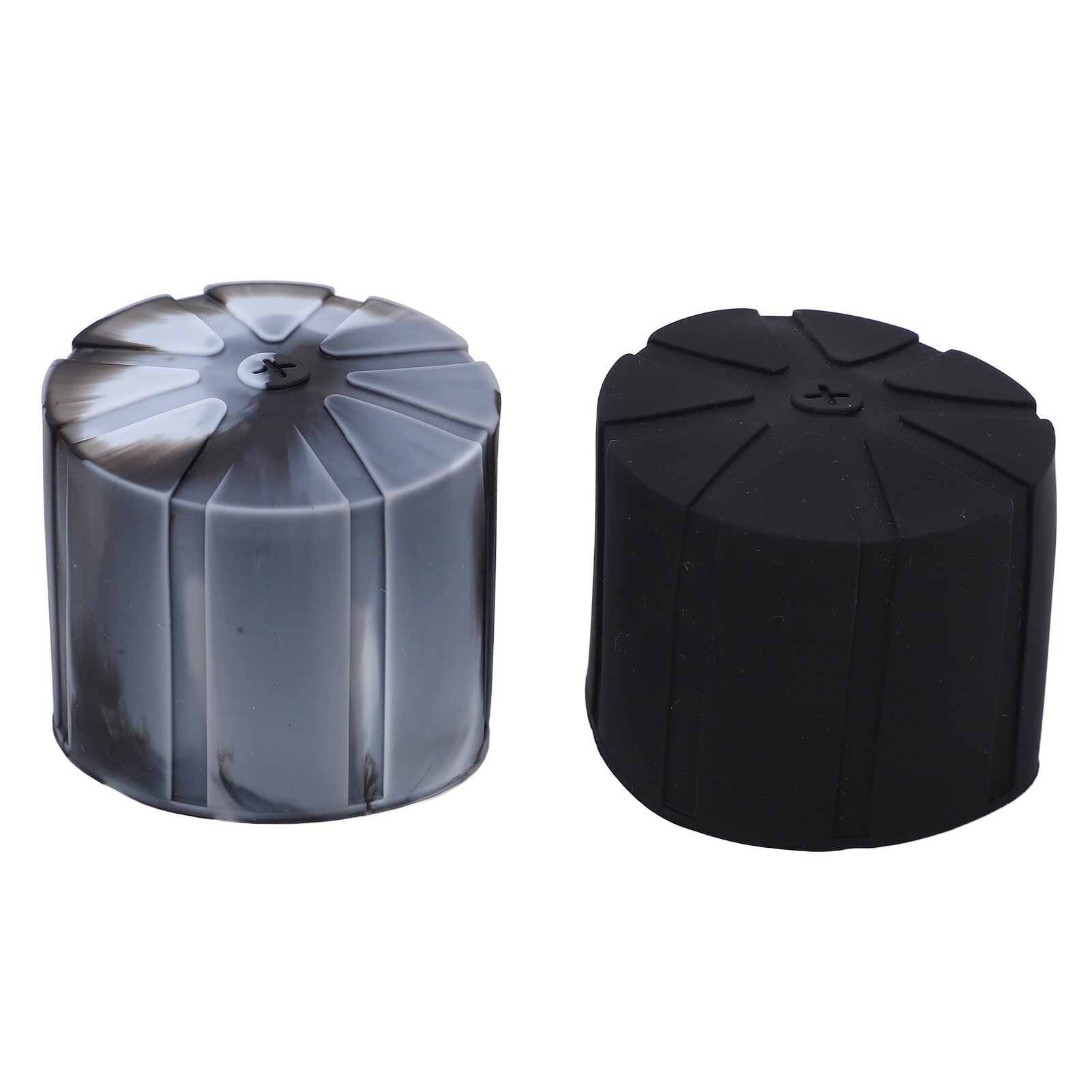 2pcs Universal Lens Cap Silicone Protector Dustproof Waterproof DSLR Protective Cover