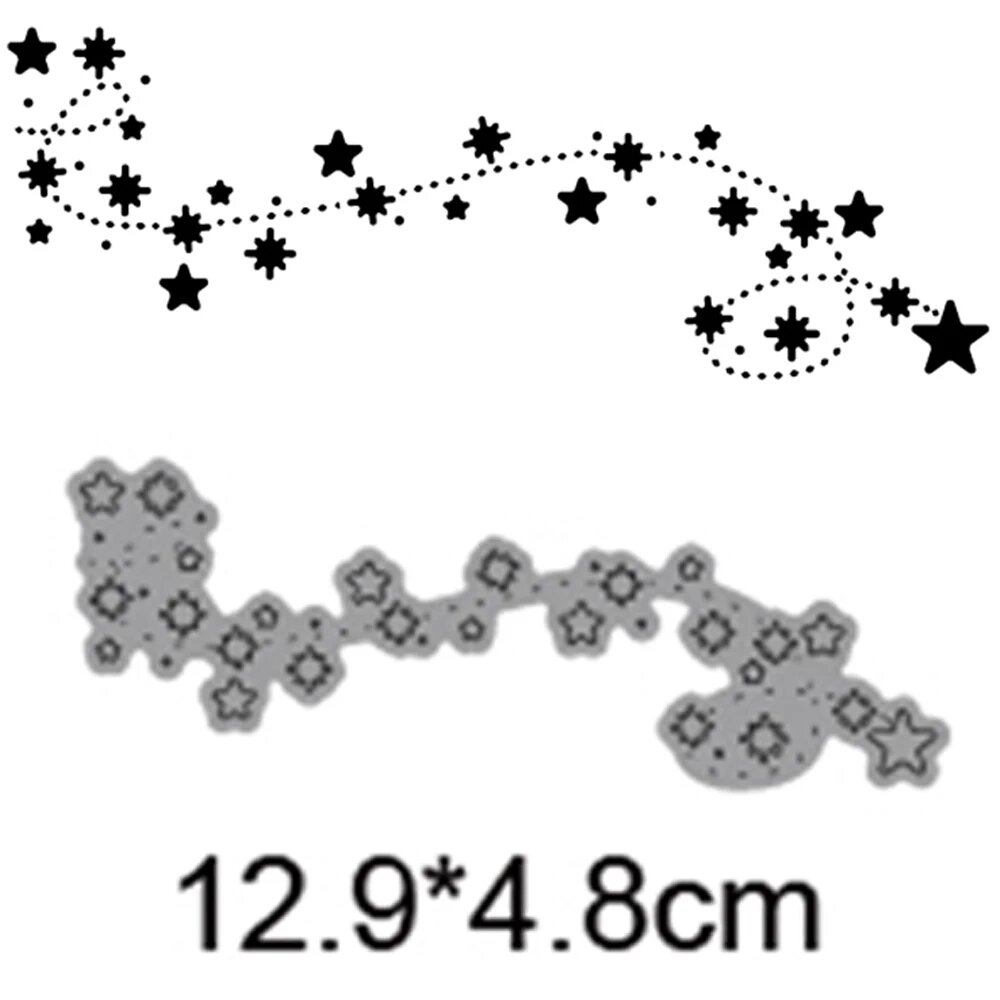 Новинка 2021, металлическая Форма для высечки в виде звезд, шаблон для скрапбукинга, сделай сам, фотоальбом, карточка, украшение, инструмент для тиснения