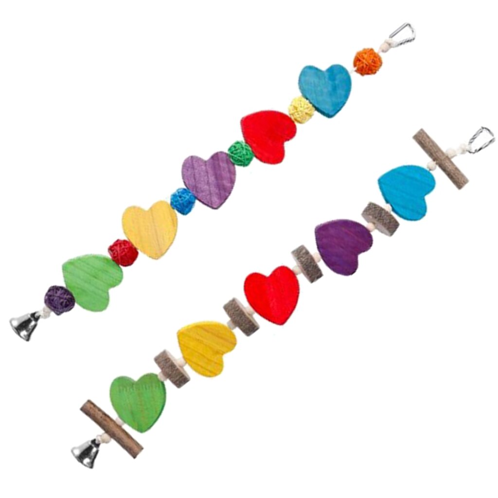 Птица Игрушка Попугаи Жевательная Игрушка Птичья Клетка Блок Разрывающая Кусающая Игрушка Маленькие Средние Птицы Клетка Деревянная Головоломка для Неразлучников 2ШТ