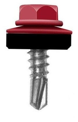 Саморез кровельный 5.5*19 RAL 3003 по металлу. Количество: 250 шт. DAXMER