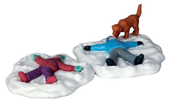 Набор фигурок Снежные ангелы 3 см, 2 шт, Lemax, 62444-lemax