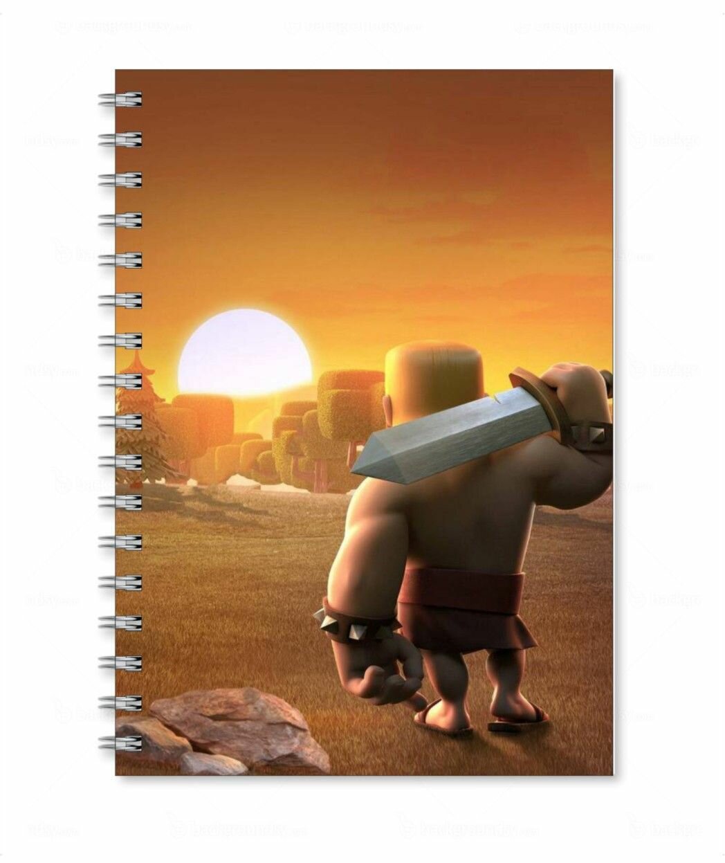 Тетрадь GOODbrelok формата А5, с принтом Clash of Clans - 7