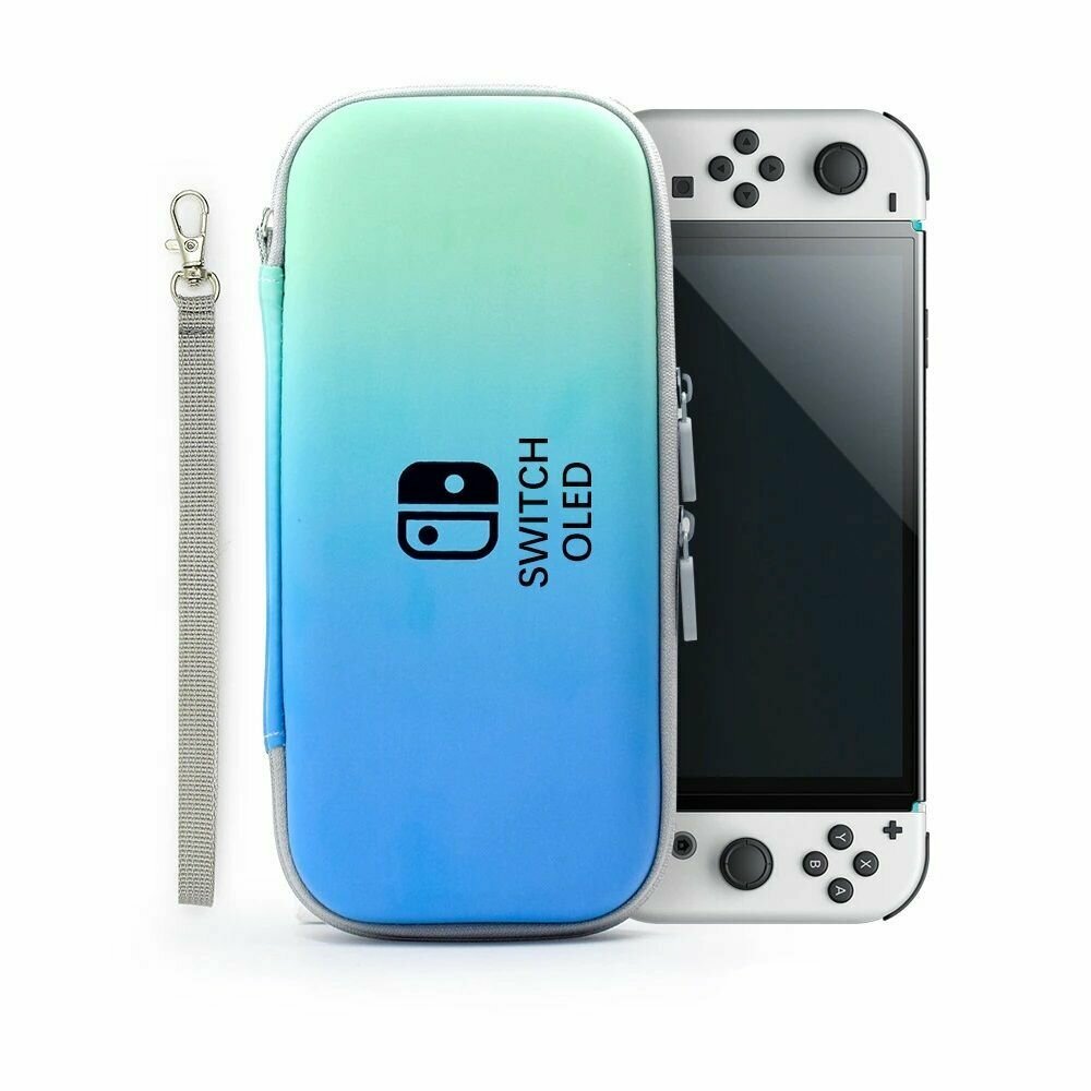 Защитный чехол для Nintendo Switch и Nintendo Switch OLED Зеленый с синим