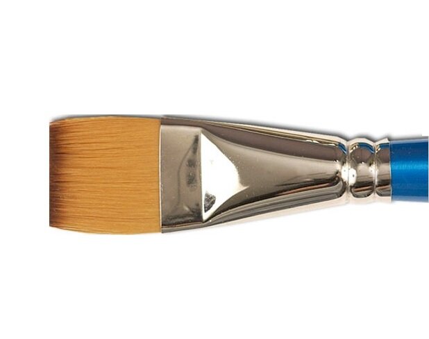 Winsor&Newton Кисть синтетика плоская "666" №1.5 для акварели, туши sela