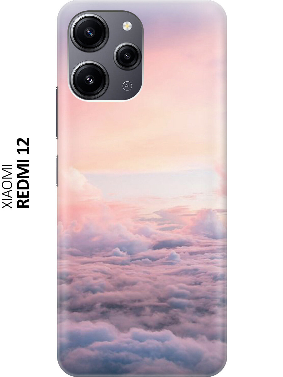 Силиконовый чехол на Xiaomi Redmi 12, Сяоми Редми 12 с принтом "Высоко над облаками"