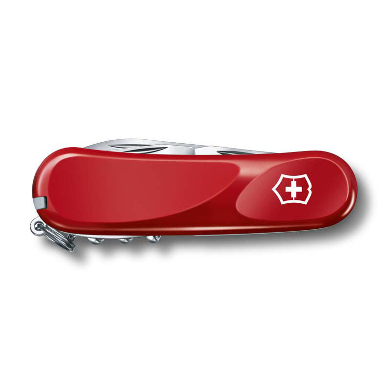 Нож VICTORINOX Evolution 10 многофункциональный, 13 функций, 91 мм, брелок, красный — фото 1
