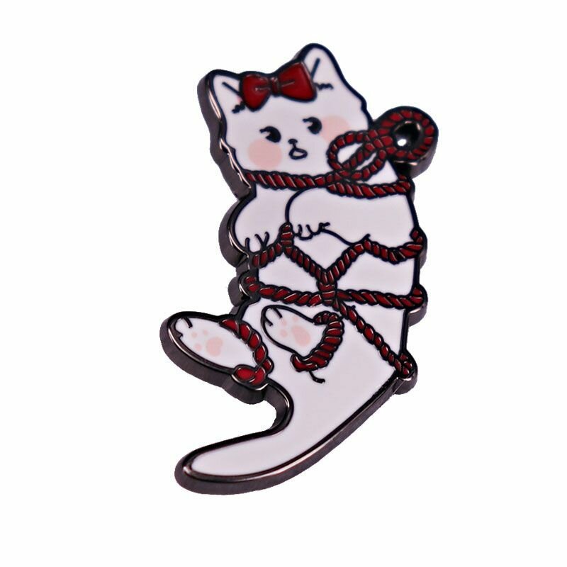 Значок Шибари БДСМ Связанный котик