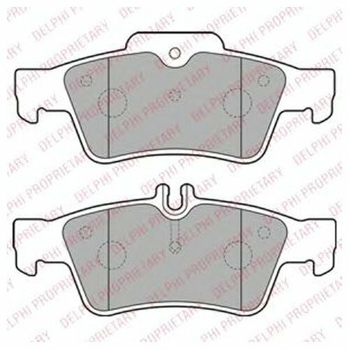 Комплект тормозных колодок MERCEDES W211 Delphi LP1868 для Mercedes C-CLASS S203, W203, CLS C218, C219, X218, E-CLASS S211, S212