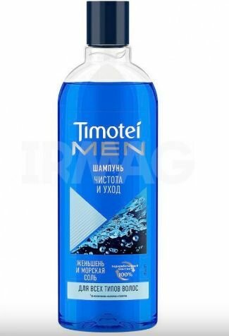 Timotei Шампунь для волос, Чистота и уход, мужской, 400 мл