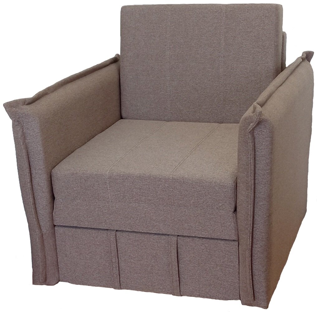 Мини кровать-диван StylChairs Кира, ширина 80 см, обивка: текстиль, цвет: бежево-коричневый