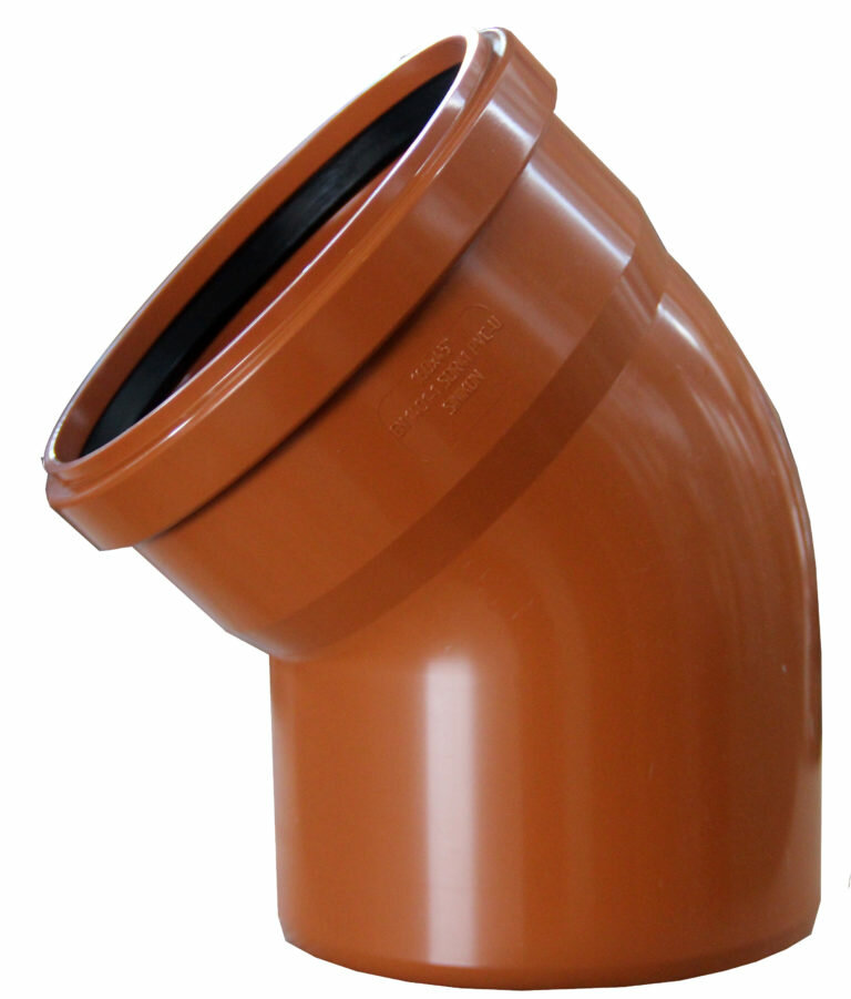 Отвод НПВХ D160*45 Синикон 22120. R. B (22120. R)