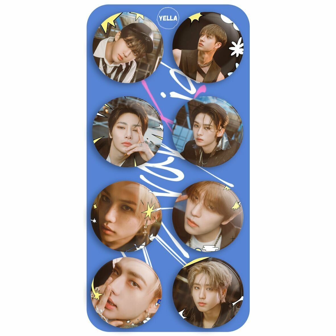Набор из 8 значков 44 мм Stray Kids