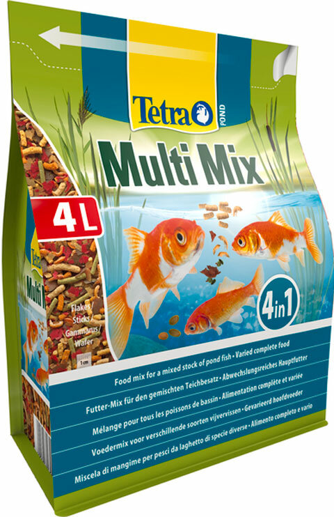 TETRA POND MULTI MIX корм для прудовых рыб смесь (4 л х 4 шт)