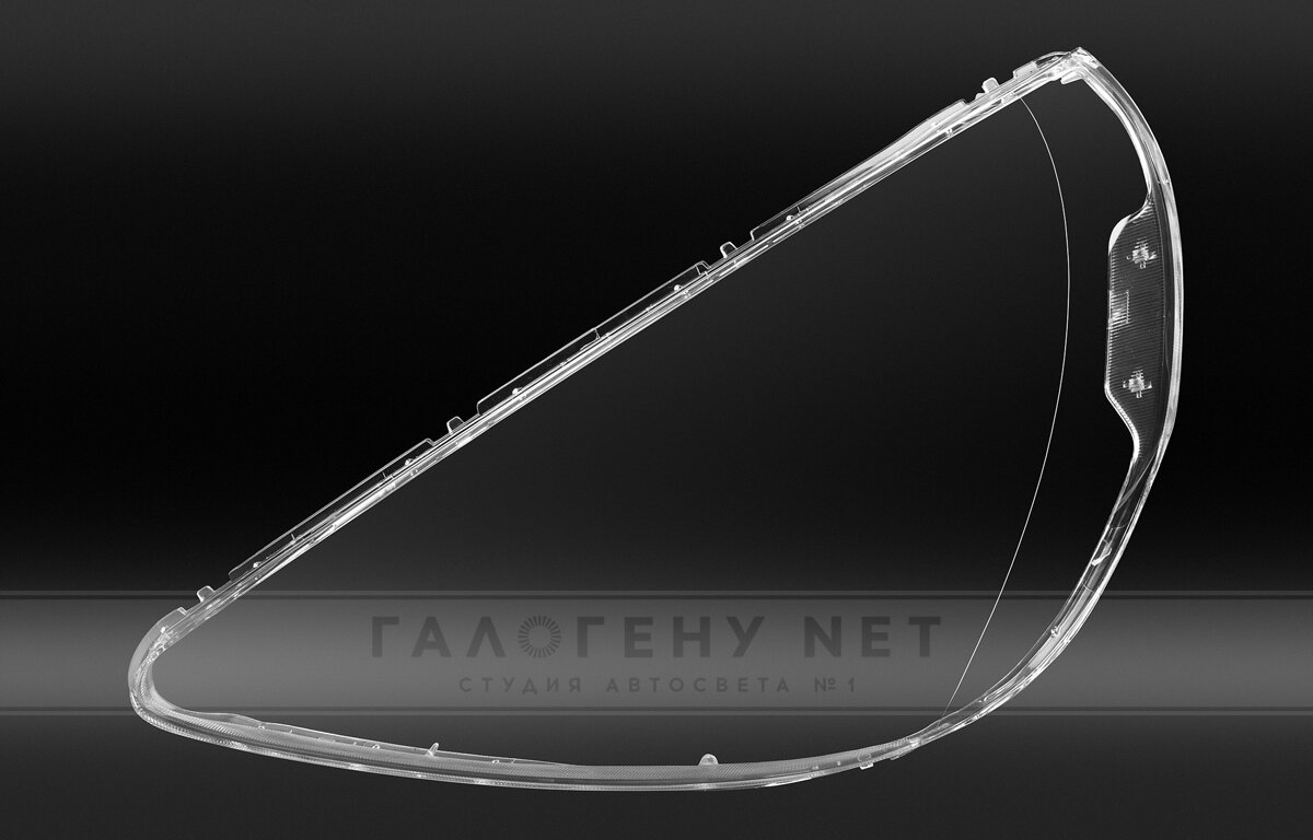 Стекло фары Honda Jazz (2004 - 2008 г. в.), левое, GNX, поликарбонат, для автомобилей Хонда Джаз