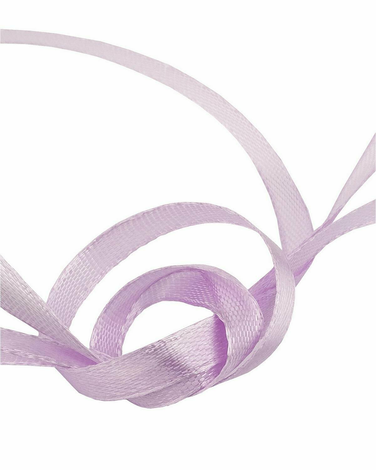 Лента атласная для вышивки, сиреневая, 6 мм, длина 21 м, 10 шт