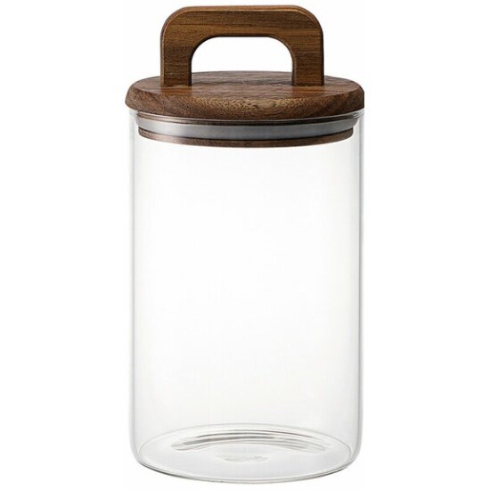 Банка для хранения Liberty Jones стеклянная с крышкой из акации Hanle, 1,1 л