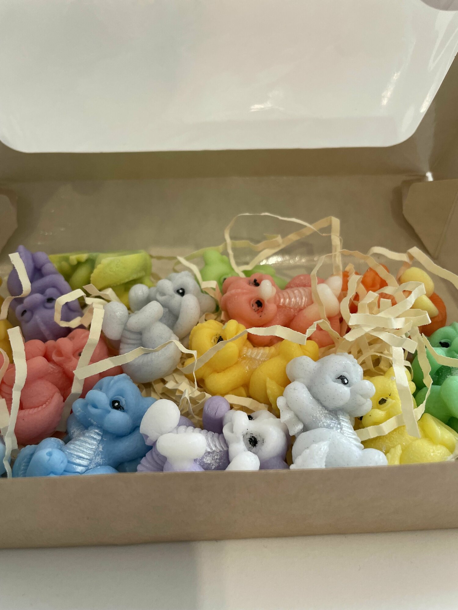 Сувенирное мыло ручной работы. Дракончик в скорлупе. Подарочный набор