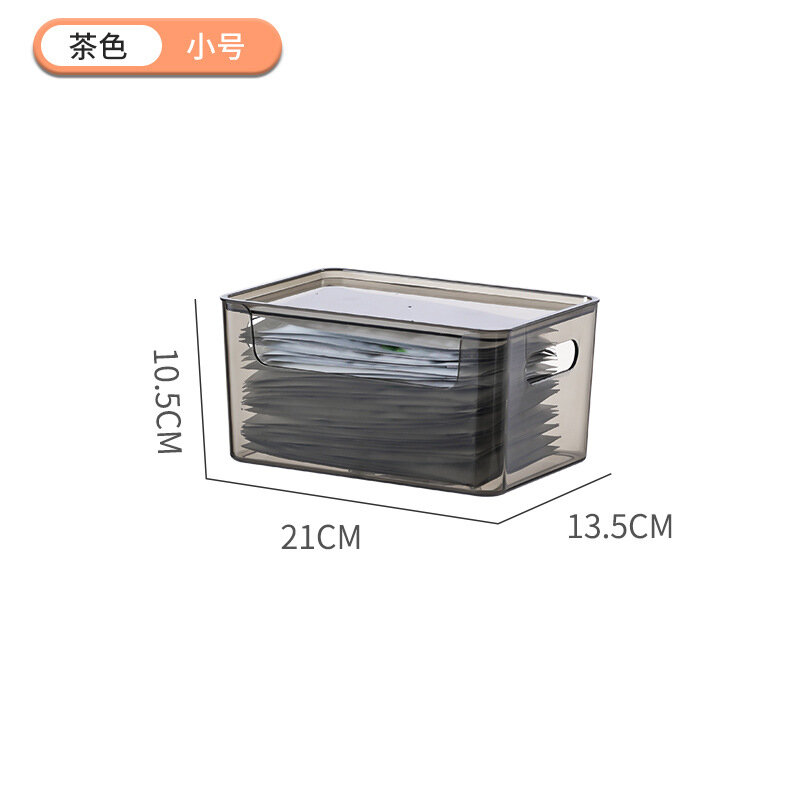 Акриловый прозрачный контейнер для хранения, настольный контейнер для книг, книжная полка, высококачественная корзина для хранения для студентов