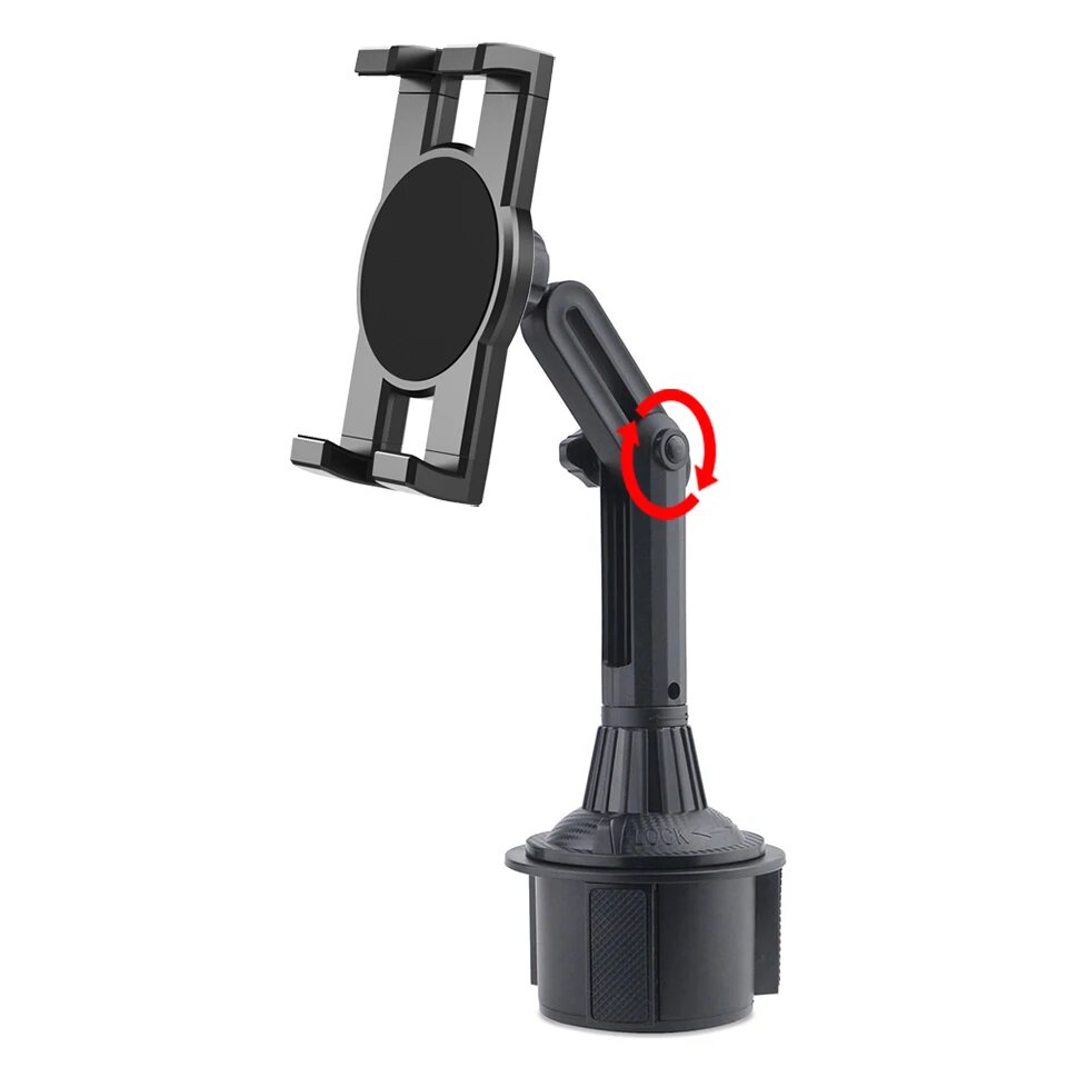 Автомобильный держатель для стакана HKGK, держатель для телефона, универсальный автомобильный черный