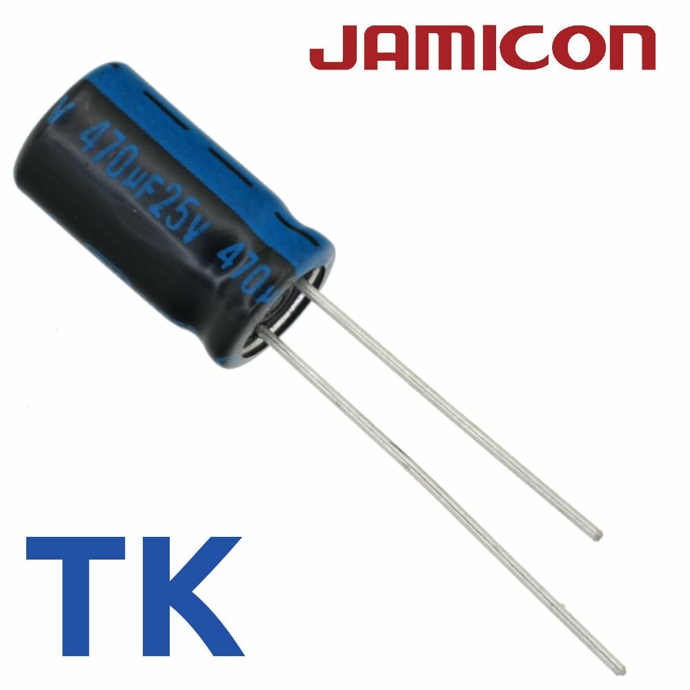 470мкФ 25В / TK / 8x14 / 105 С / конденсатор электролитический (2шт)