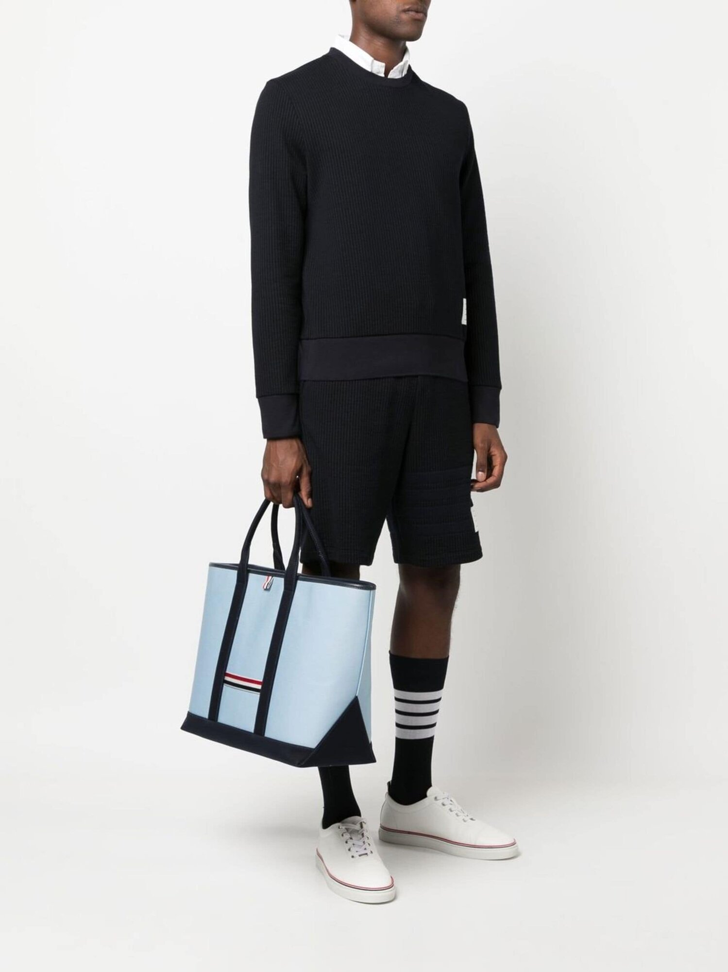 Сумка THOM BROWNE Medium Tool tote bag, синий — фото 1