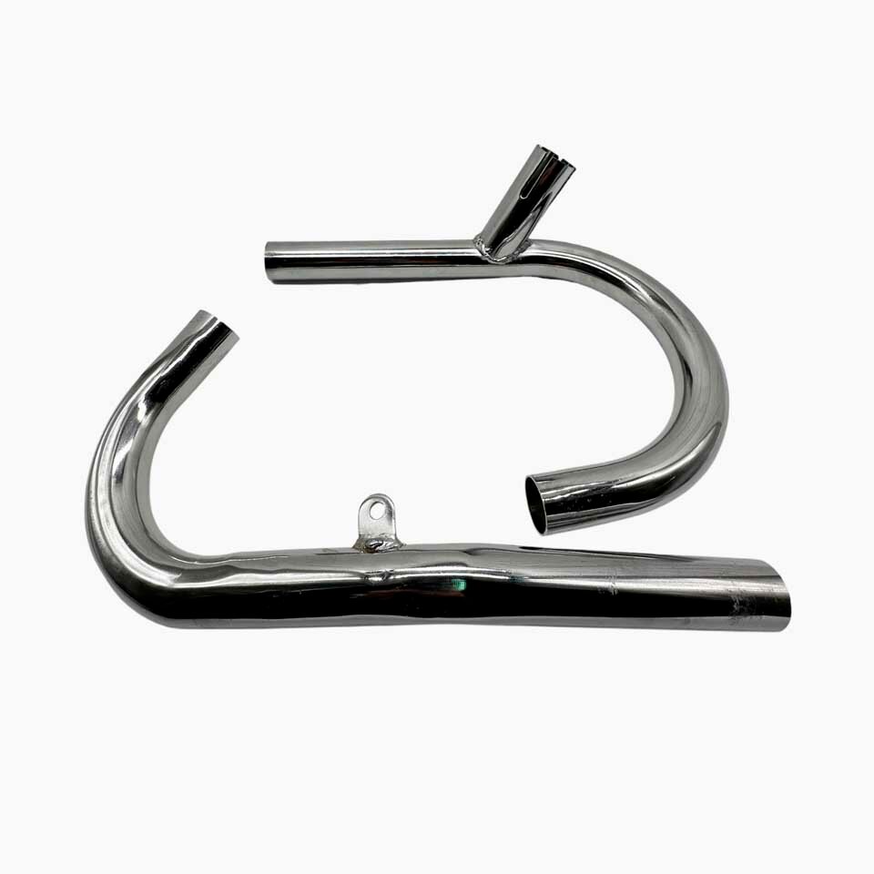 Колено глушителя на мотоцикл Урал (на 1 глушитель, комплект, хром)