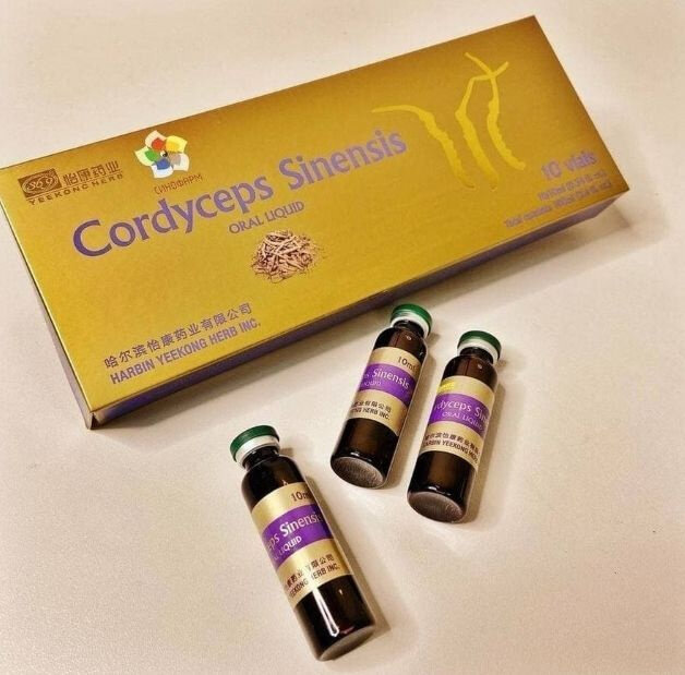 Кордицепс 1 пачка, флаконы по 10мл, Чун Цао Цзяозяо Для восстановления после заболеваний и COVIDа