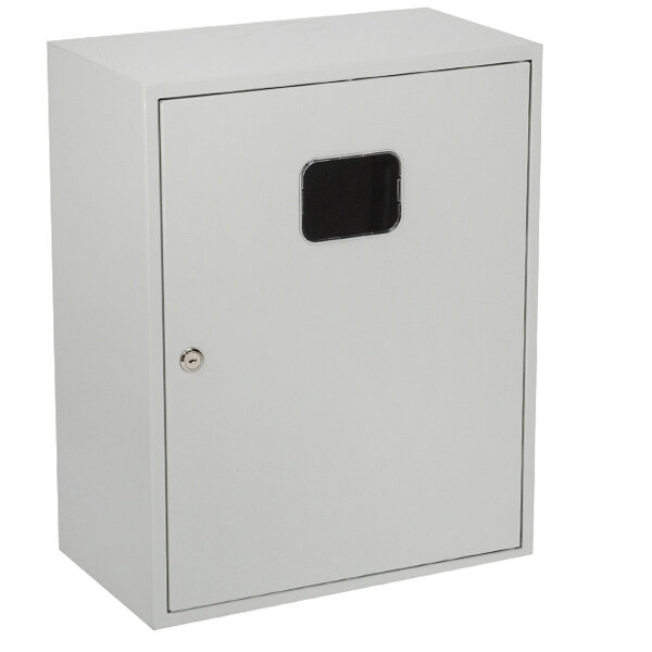 Шкаф 406F R5 1.1 R5 500х400х220мм с окном под счетчик и монтажной платой 47267 Щитэлектрокомплект