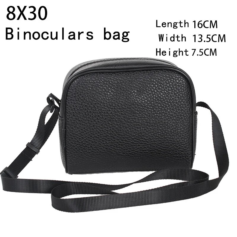 Водонепроницаемый чехол для бинокля 8x30 черный кожаный Binoculars830 bag