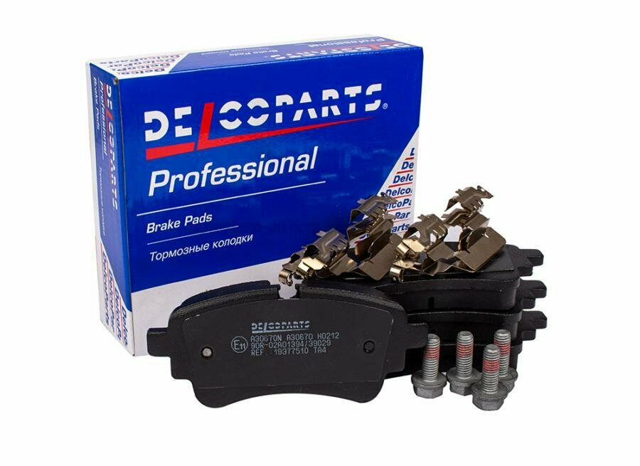 DELCOPARTS 19377510 Колодки тормозные задние дисковые