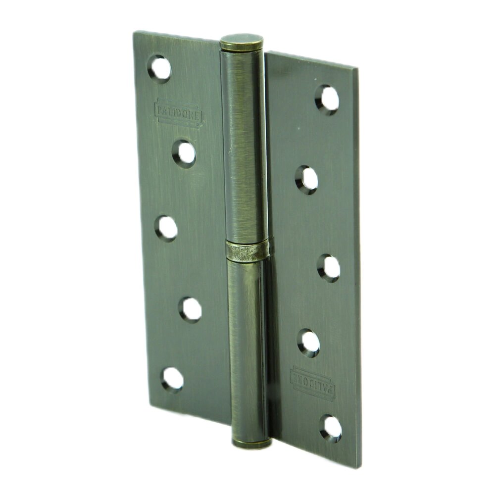 Петля врезная съемная Palidore AB 120х80х3 мм бронза левая