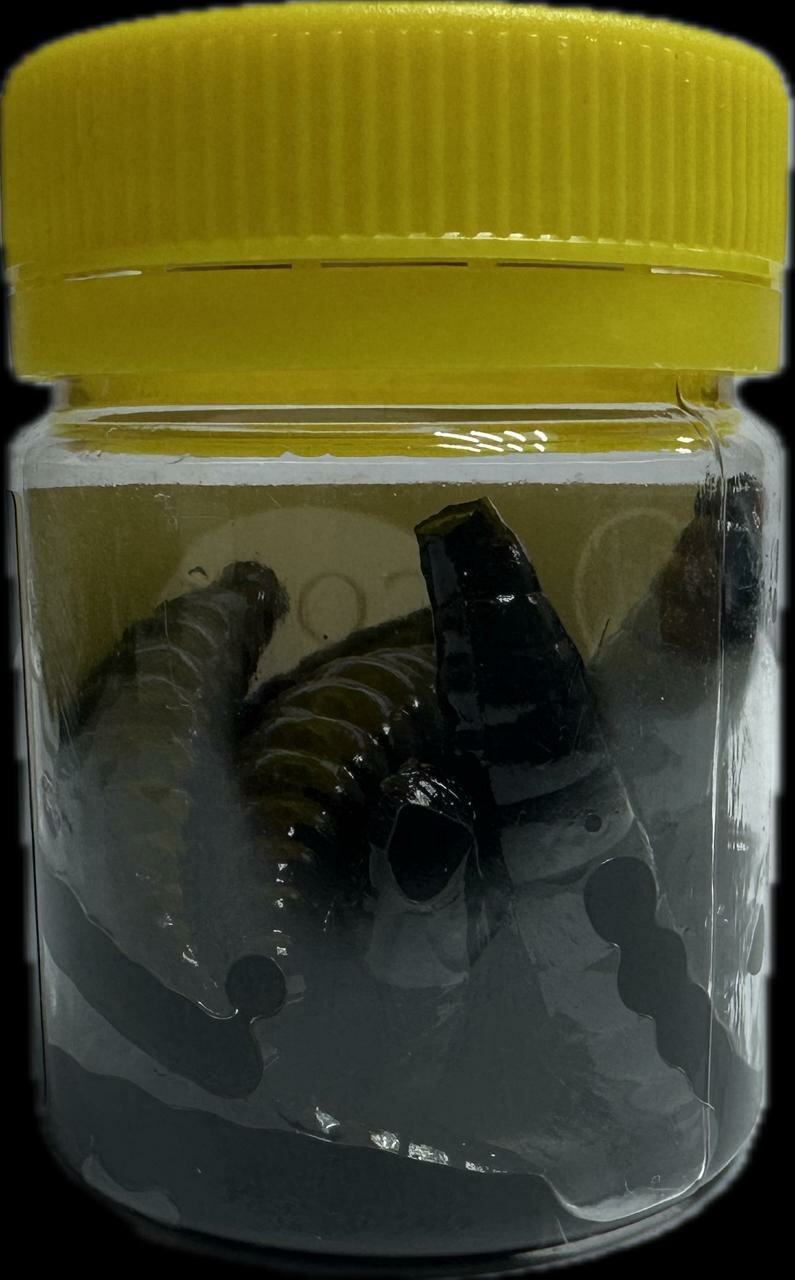 Приманка Cool Place Maggot 4см, цвет черный, с ароматом сыра