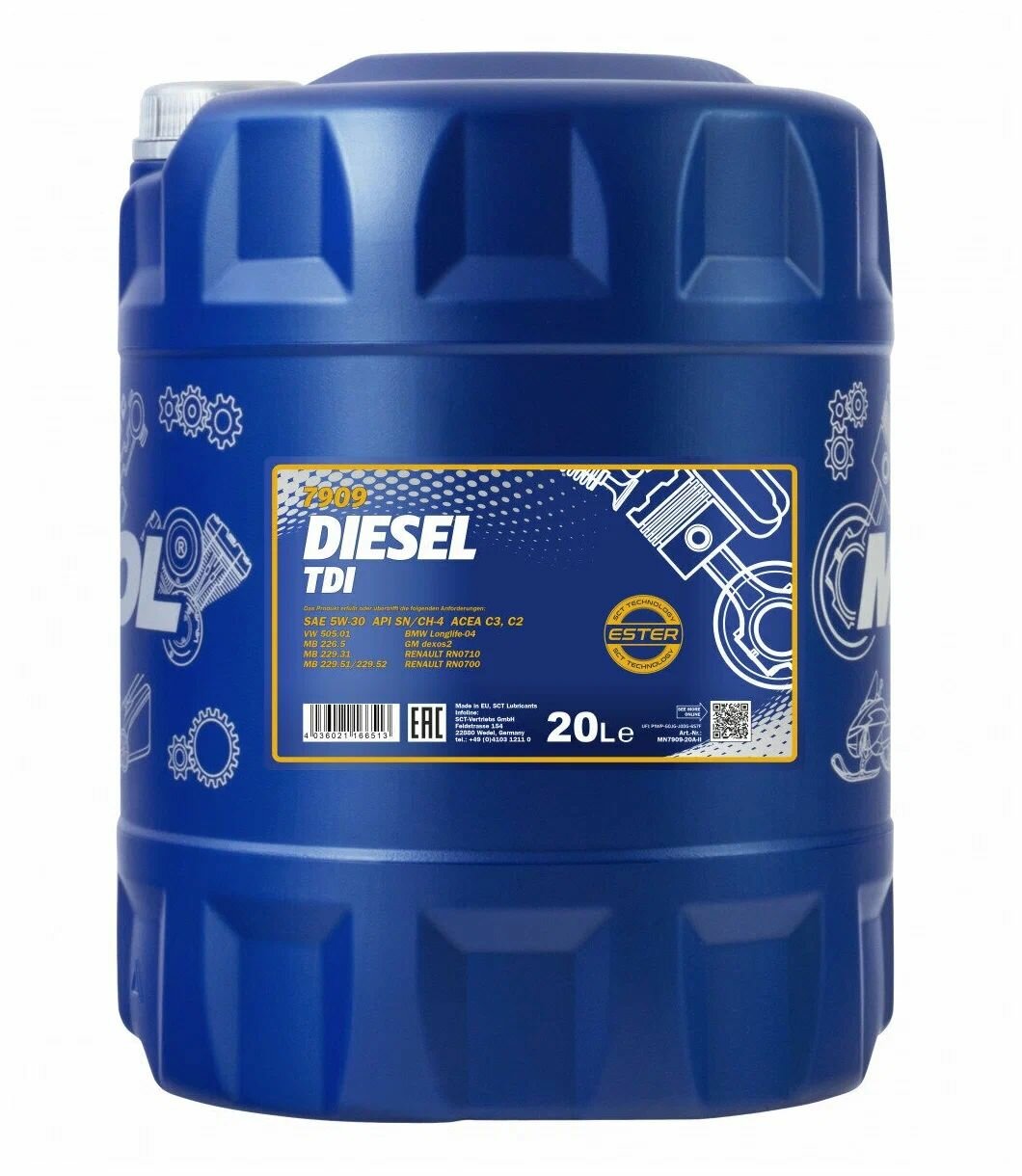 MANNOL 1056 Масло моторное DIESEL TDI 5w30 20 л.
