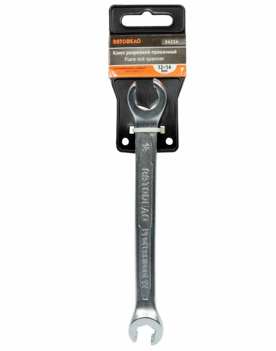 Разрезной прокачной ключ для тормозных трубок автомобиля на 12 х на 14 Автодело 34324 15988