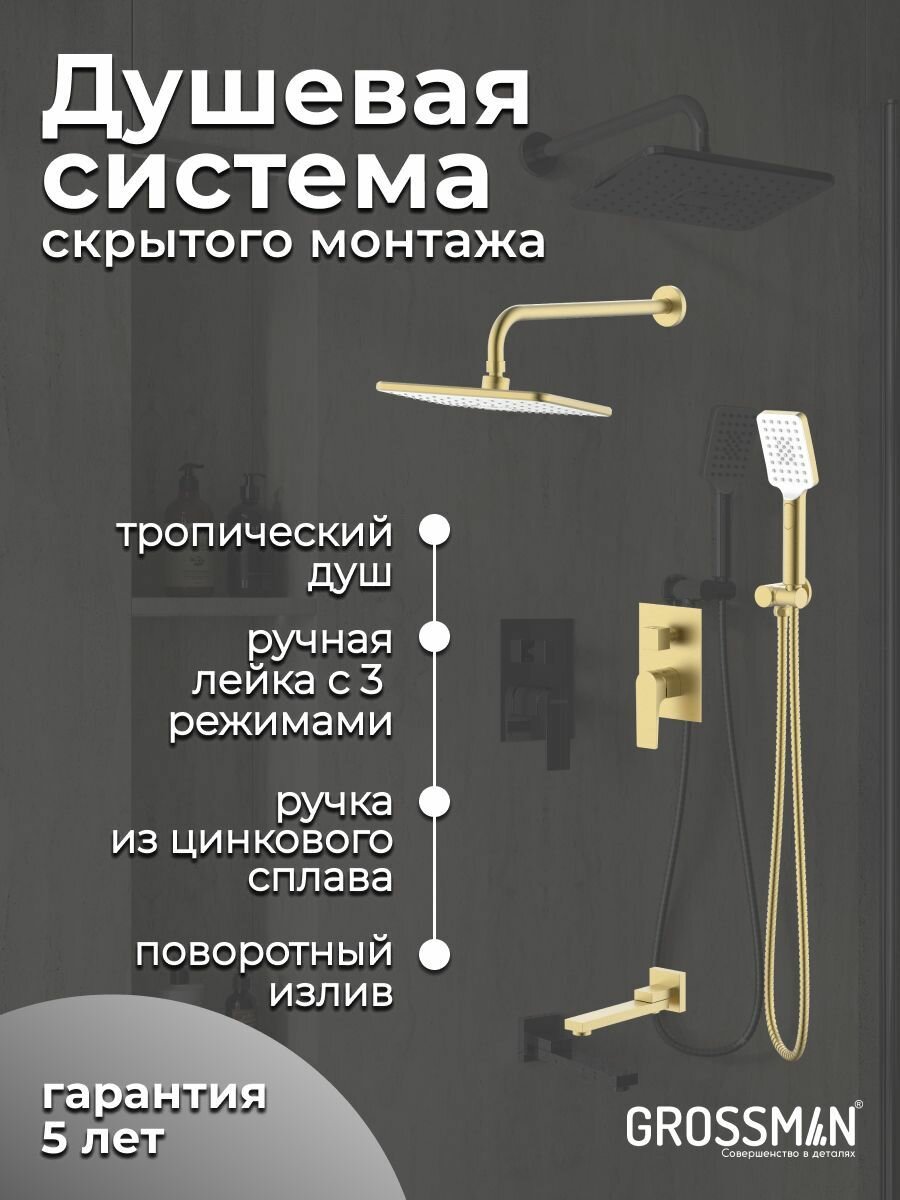 Душевая система скрытого монтажа Classic 501. K35.04.320