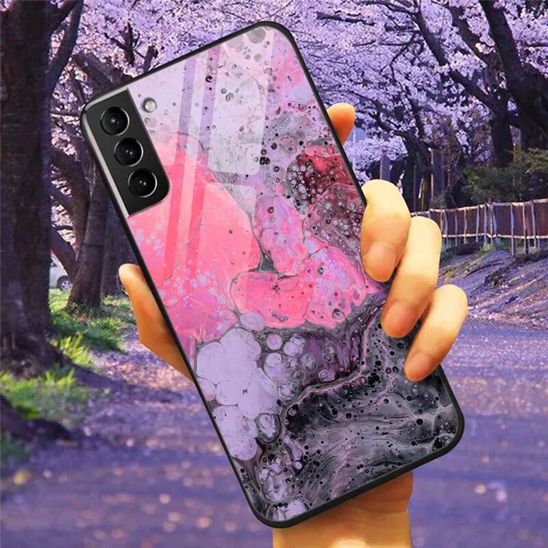 Чехол для Samsung Galaxy S21 Plus 5G, закаленное стекло, цвет 20