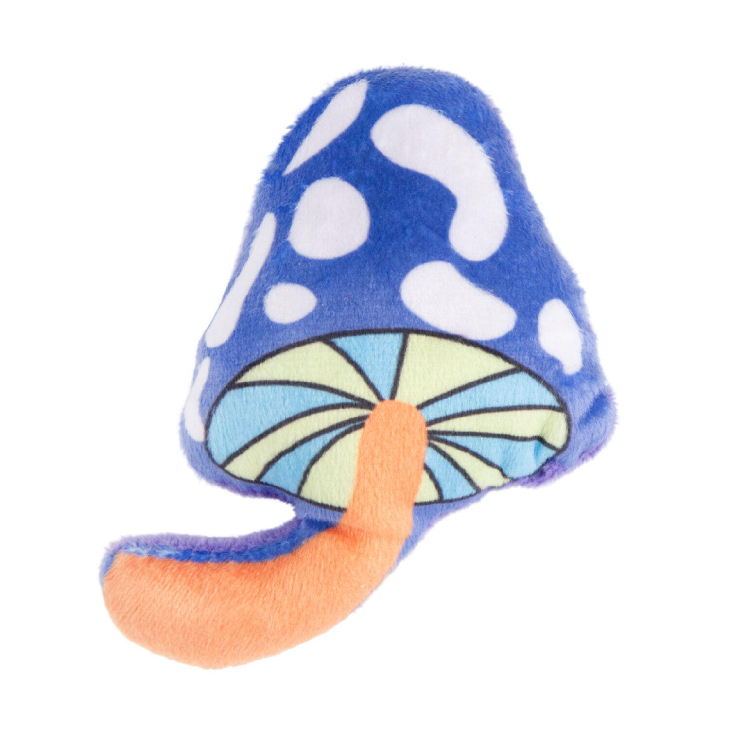 Игрушка Mr.Kranch для кошек Волшебный Грибочек плюшевая с кошачьей мятой 10 см фиолетовая VLT-MKR542304