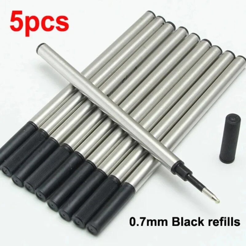 JINHAO X450 металлическая шариковая ручка Черный, 5pcs Black Refills