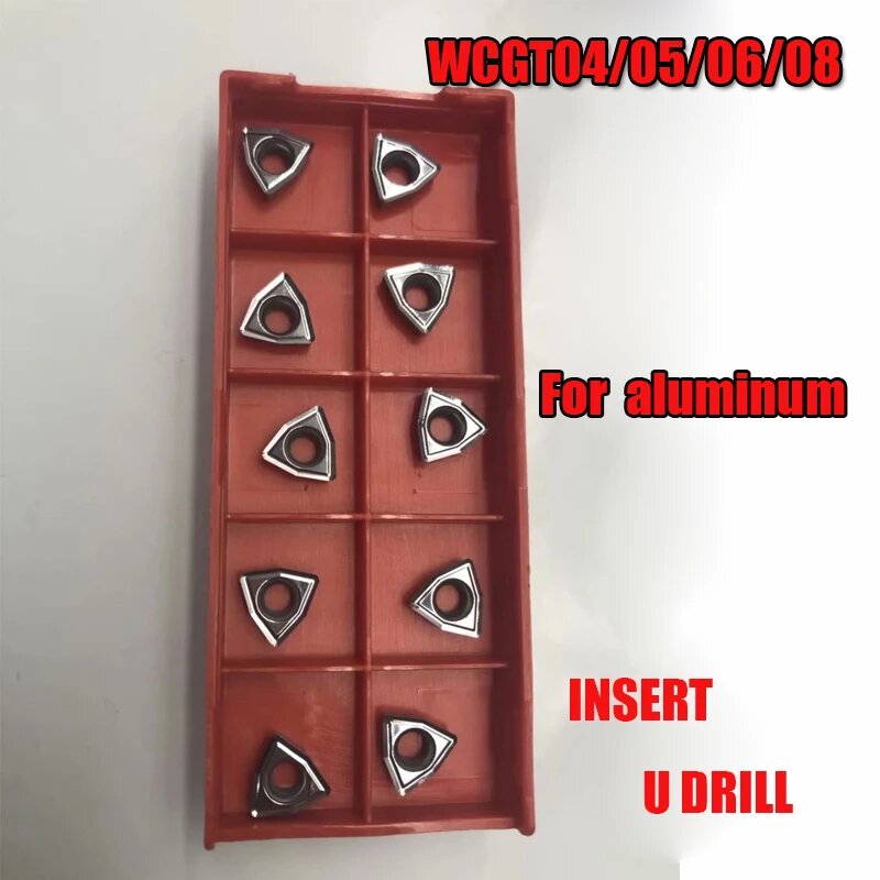 U-образное сверло для алюминия, WC03, WC04, WC05, WC06, WC08, WCMX030208, WCMX040208, WCMX05T308, WCMX06T308, WCMX080412 WCGX050308