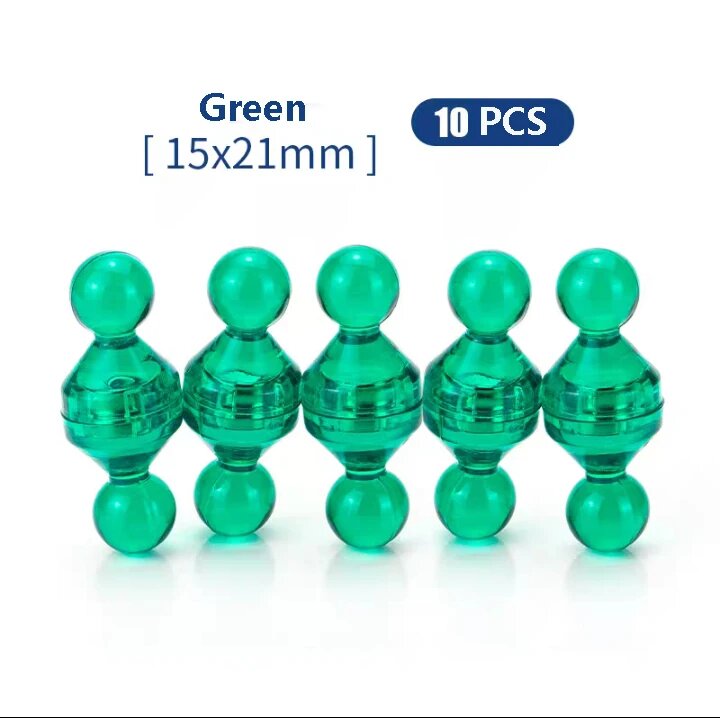Неодимовые магниты для офиса 10pcs green 21X15