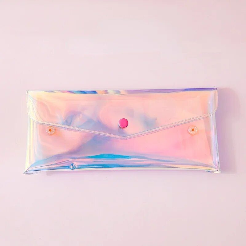 Прозрачный пенал, прозрачный органайзер, косметички, дорожный портативный чехол для кистей, набор для хранения, прозрачная сумка для ручек из ПВХ