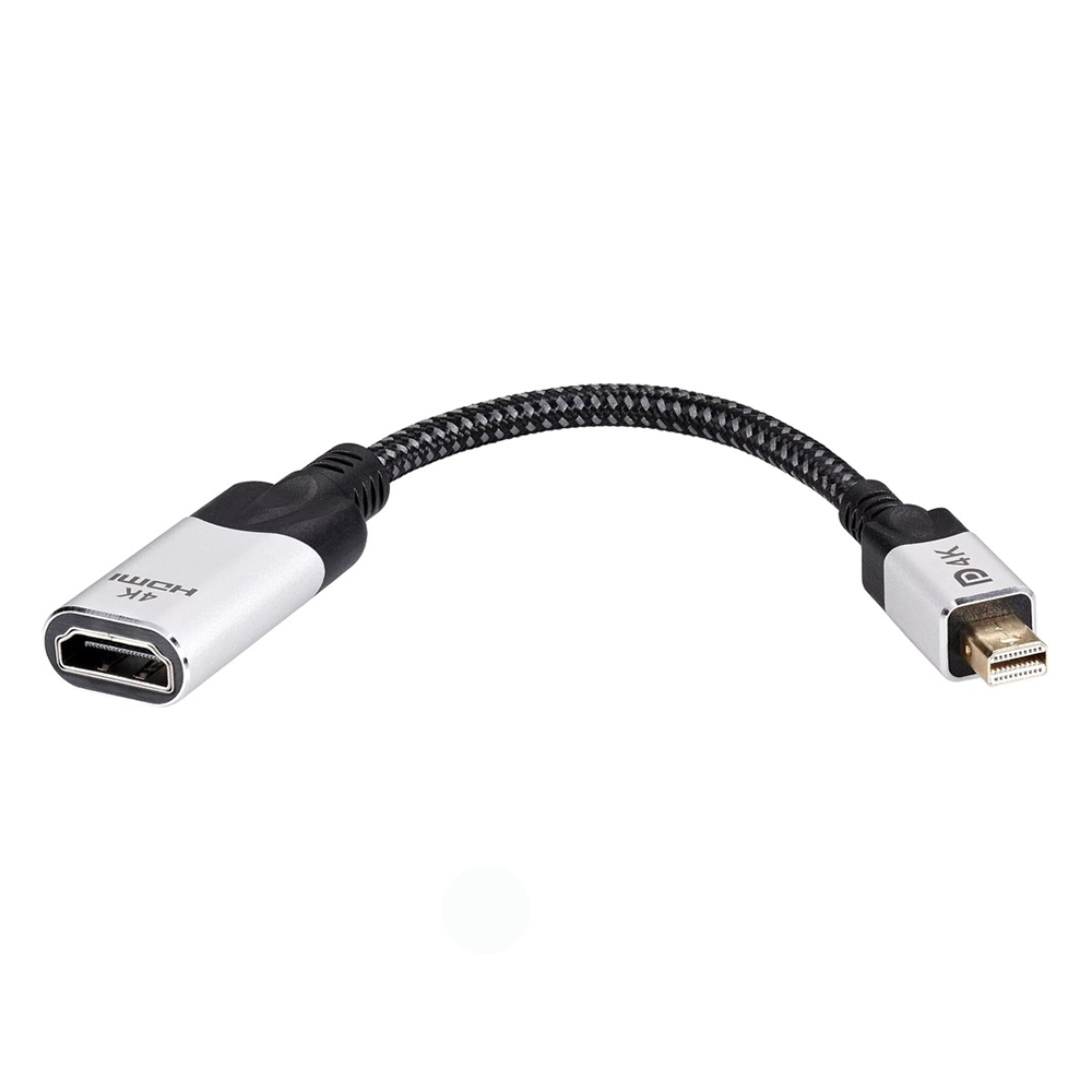 Переходник Vcom Адаптер miniDisplayPort(M) ---> HDMI(F) 0.15m 4K@60Hz CG616M-0.15