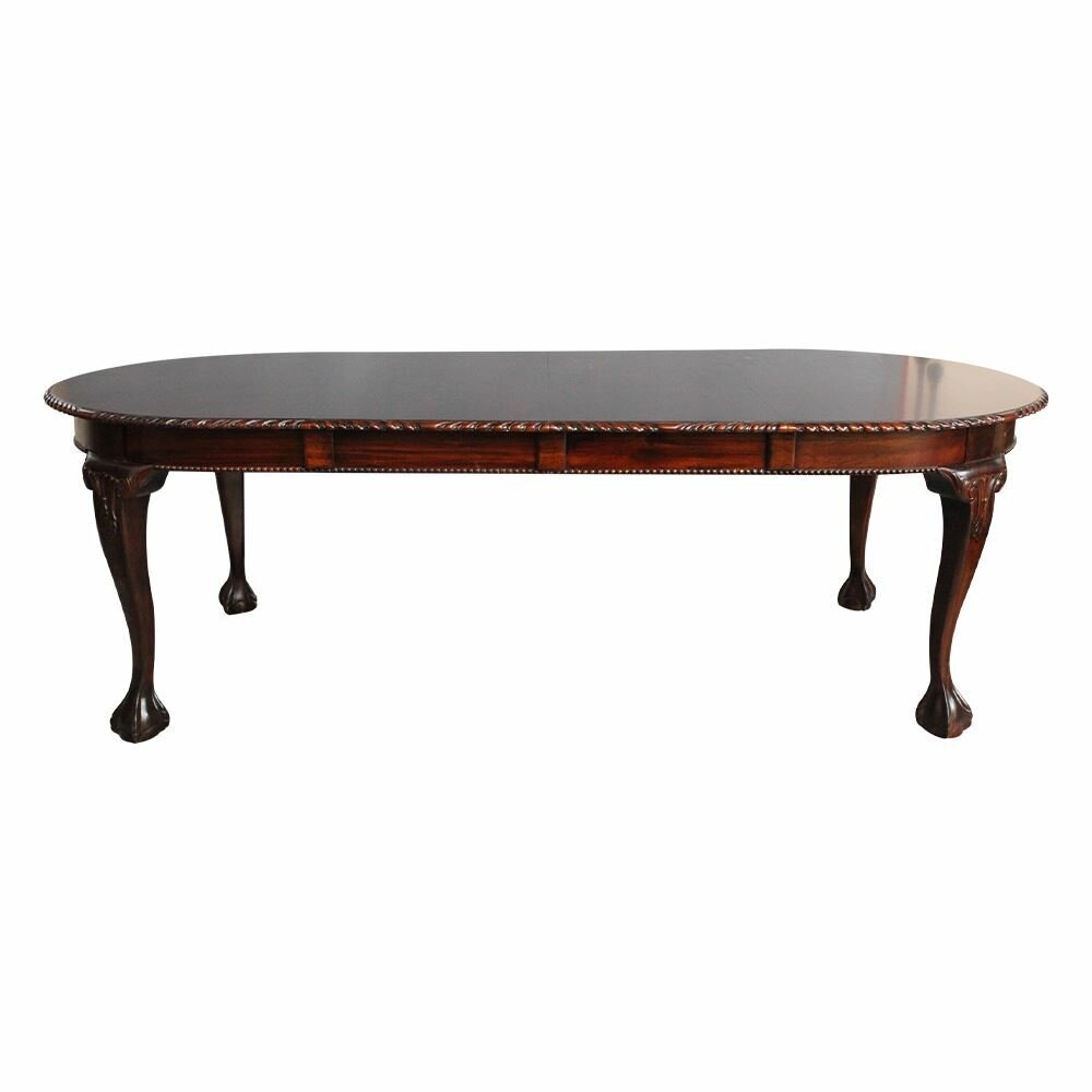 Стол обеденный DOMKORLEONE в стиле Chippendale из красного дерева (mahogany wood), цвет орех LBW (коричневый)