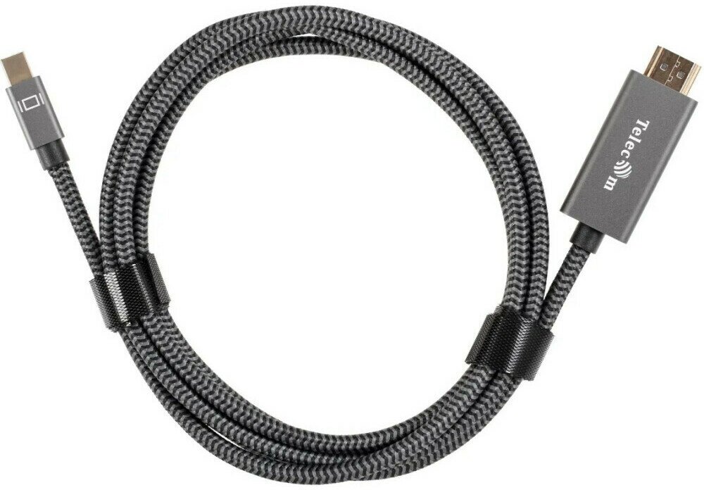 Кабель miniDisplayPort M-> Hdmi M 4K@60Hz 1.8m Telecom, оплетка (ta562m-1.8m) Ta562m-1.8m