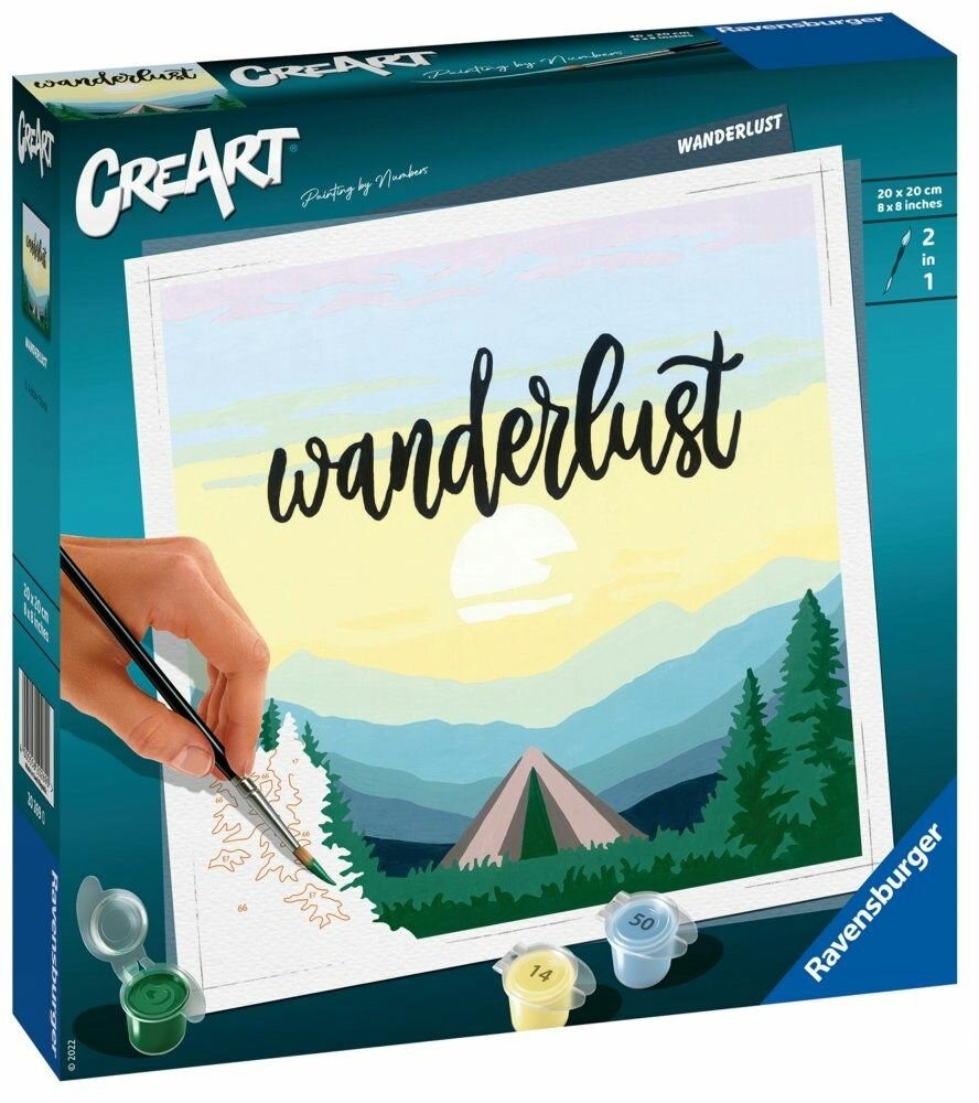 Картина по номерам CreArt Wanderlust - Набор для творчества - Пейзаж Путешествие - Креарт 202690