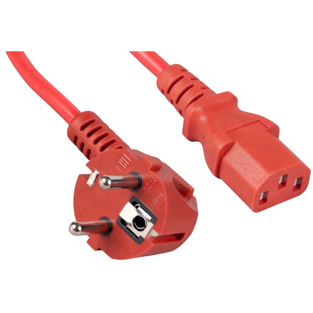 Кабель питания Schuko - C13, 1.8м, Cablexpert (PC-186-VDE-R-1.8M)